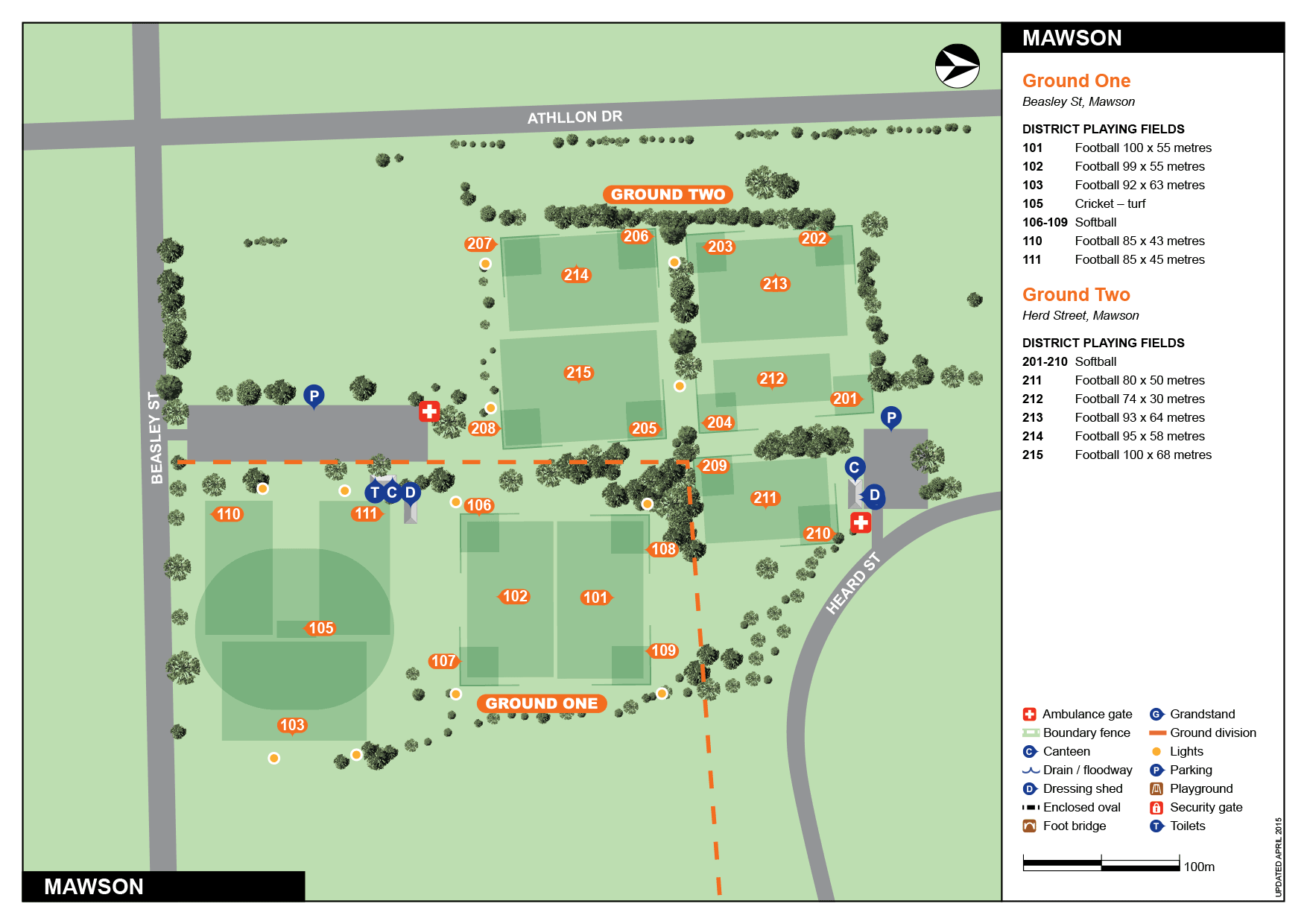 Mawson 1 - ACT Sport and Recreation