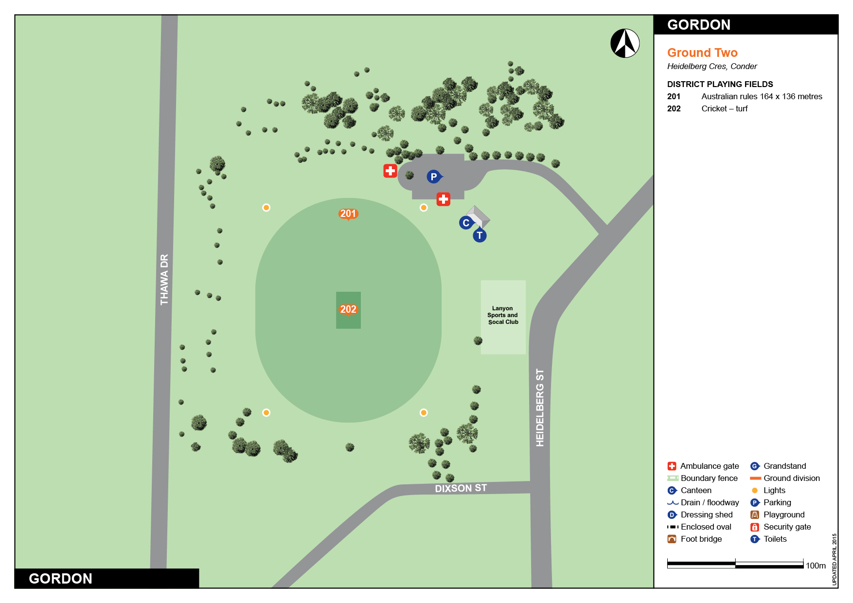 Gordon 2 - ACT Sport and Recreation