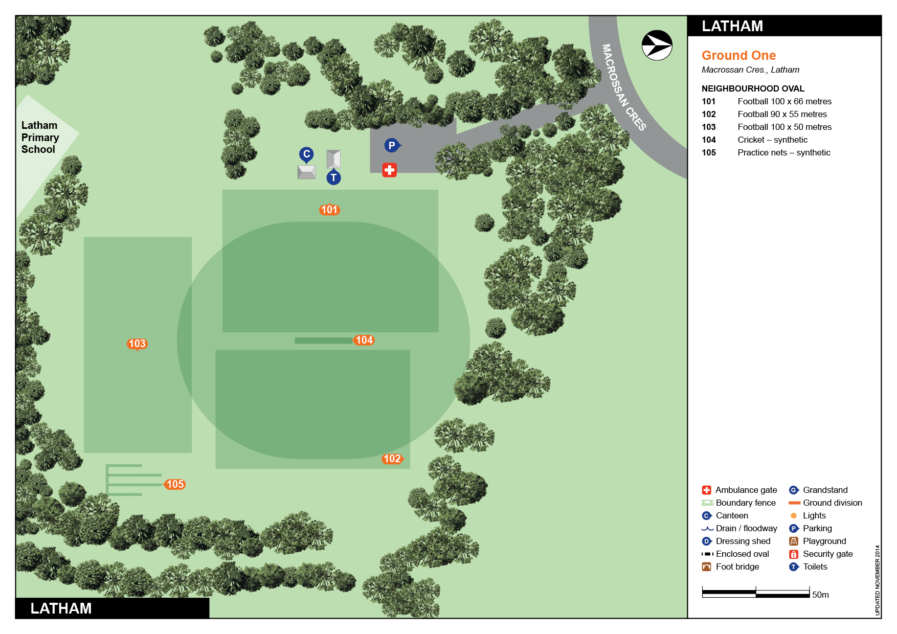Latham 1 - ACT Sport and Recreation