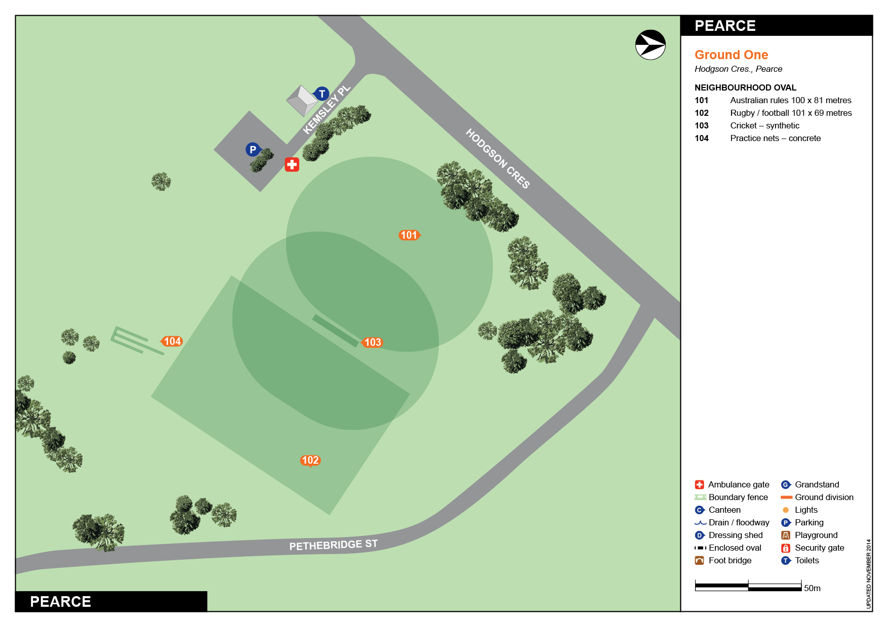 Pearce 1 - ACT Sport and Recreation (local ssr)
