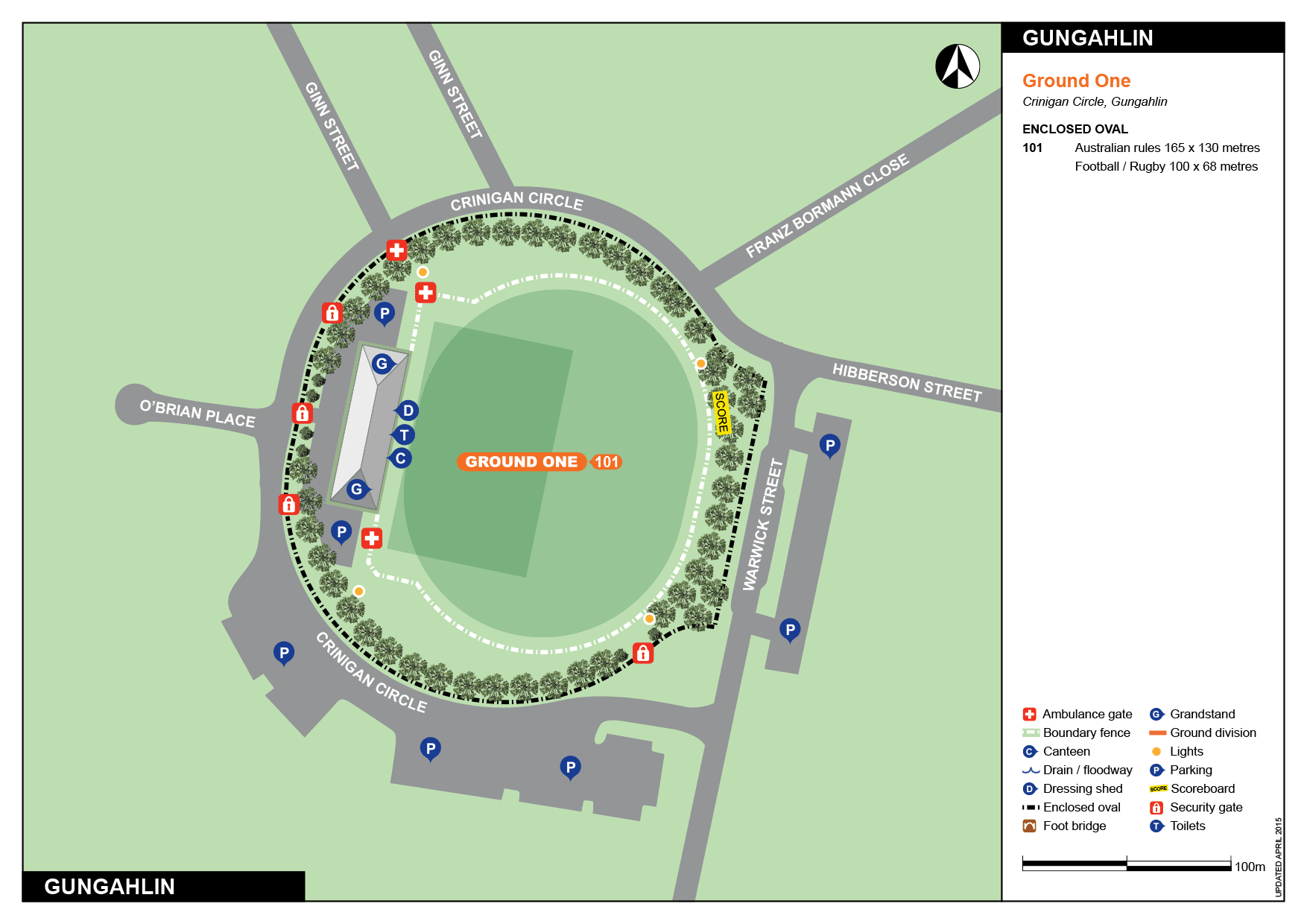Gungahlin 1 - ACT Sport and Recreation (local ssr)