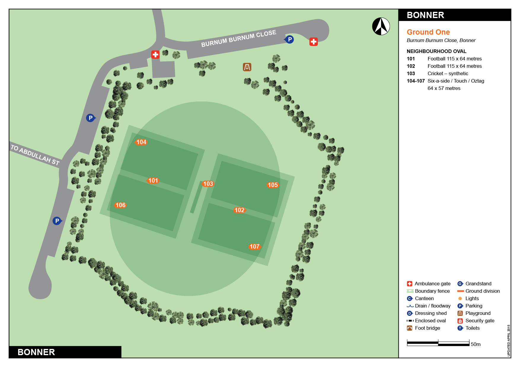 Bonner 1 - ACT Sport and Recreation (local ssr)