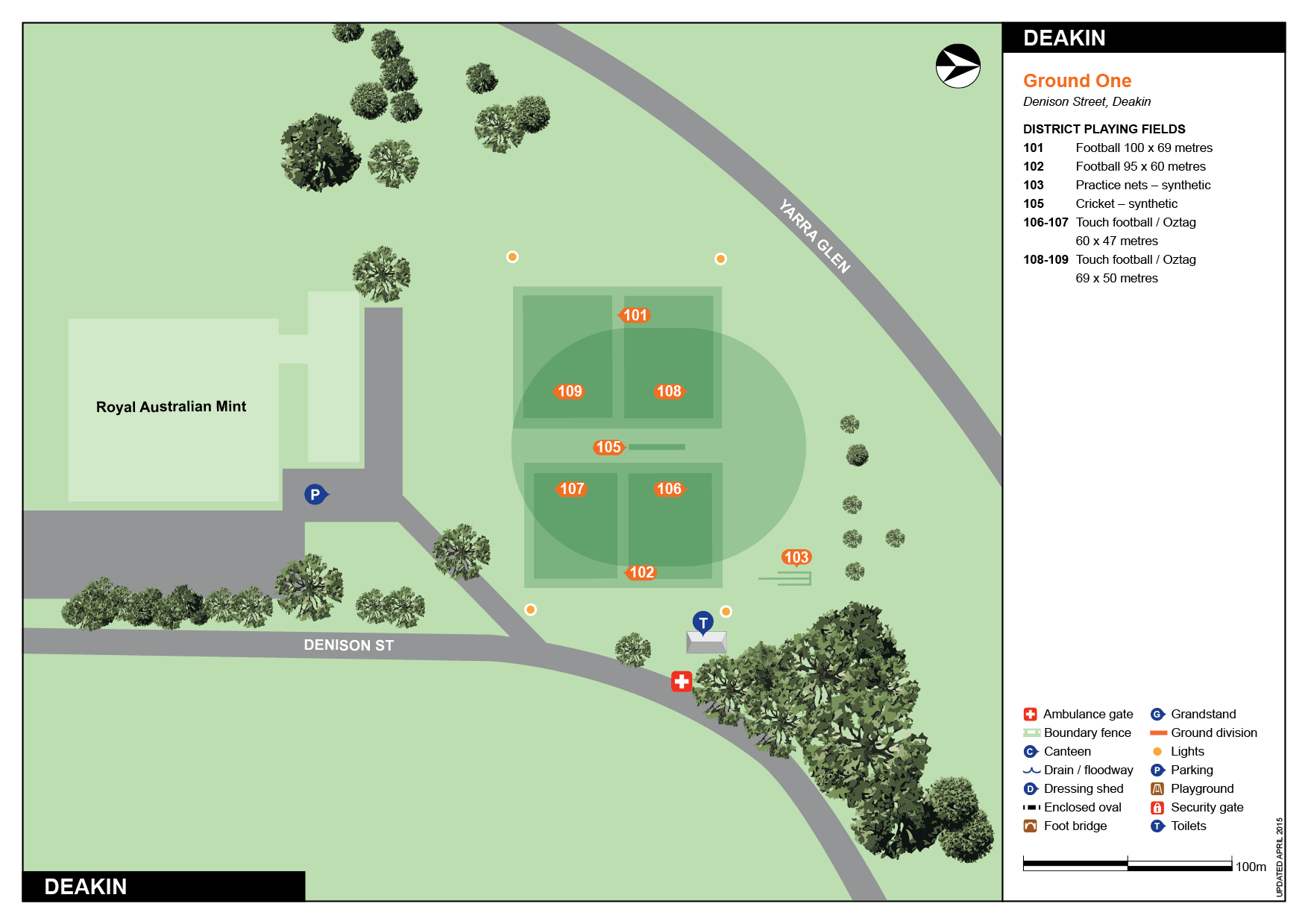 Deakin 1 - ACT Sport and Recreation (local ssr)